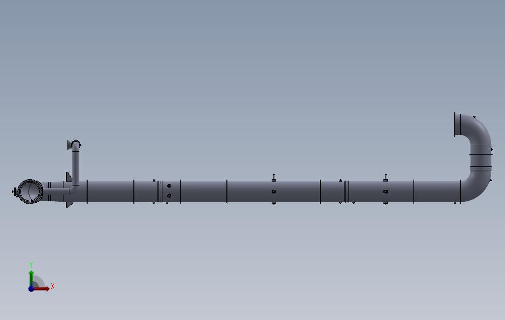 玻璃钢管 Solidworks 2017 模型图纸免费下载 懒石网
