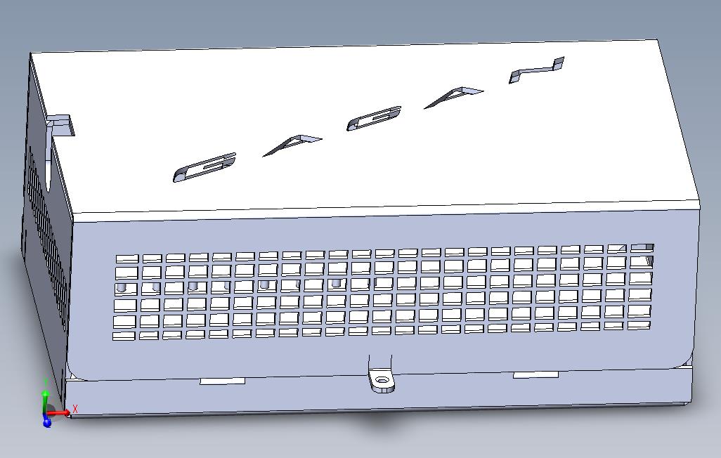 钣金外壳_SOLIDWORKS 2016_模型图纸免费下载 – 懒石网