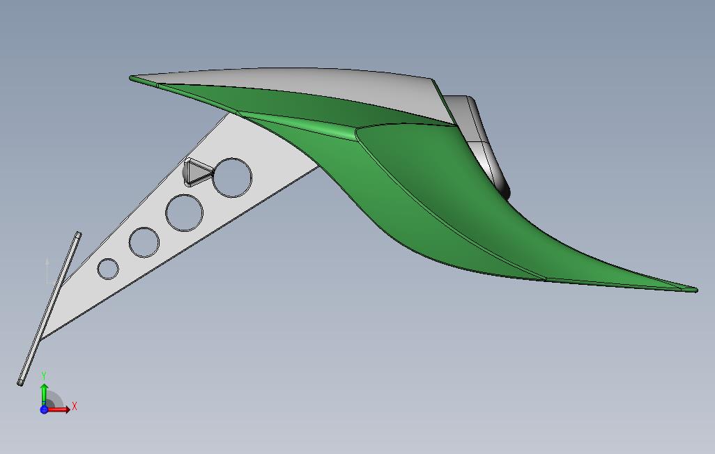 超裸体摩托车尾部整流罩solidworks 2008模型图纸免费下载 懒石网