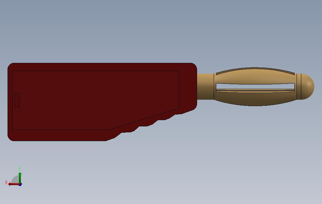 香蕉插头solidworks 2012模型图纸免费下载 懒石网