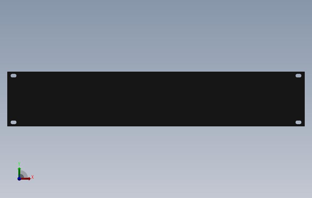 2RU空白面板_SOLIDWORKS 2015_模型图纸免费下载 – 懒石网
