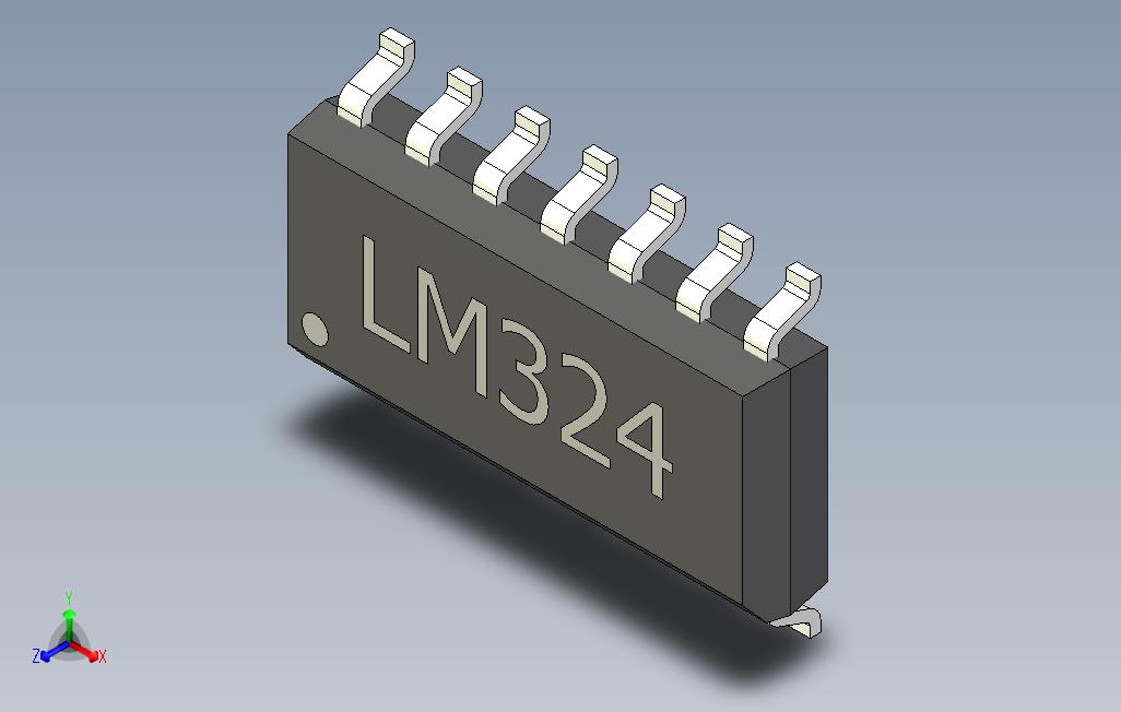 LM324-SO14型_STEP_模型图纸免费下载 – 懒石网