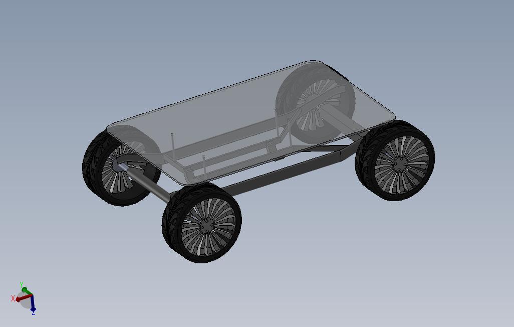 底盘设计式茶几，为人们疯狂的汽车。solidworks 2012模型图纸免费下载 懒石网