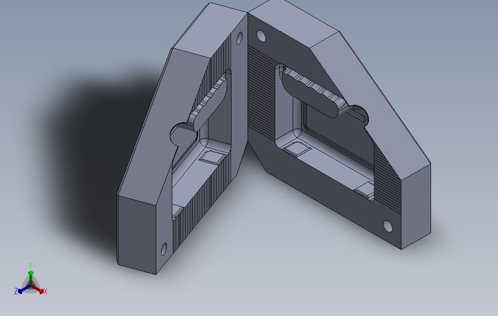 燃料箱吹塑模具solidworks 2016模型图纸免费下载 懒石网