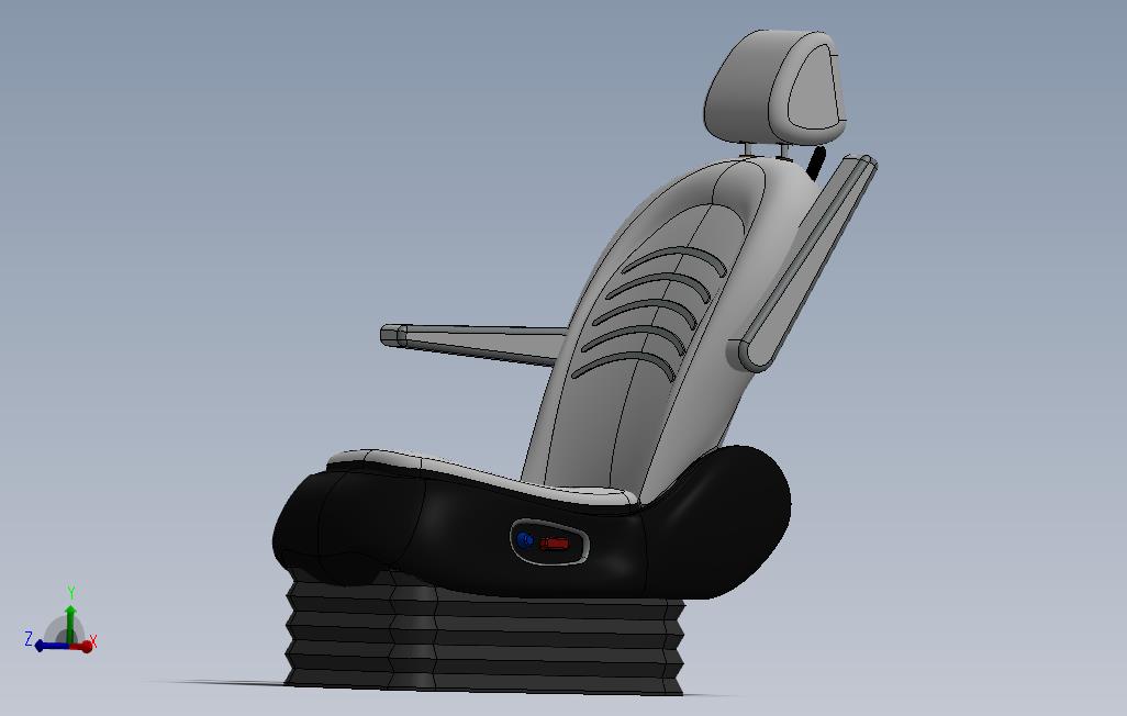 现代座椅solidworks 2013模型图纸免费下载 懒石网