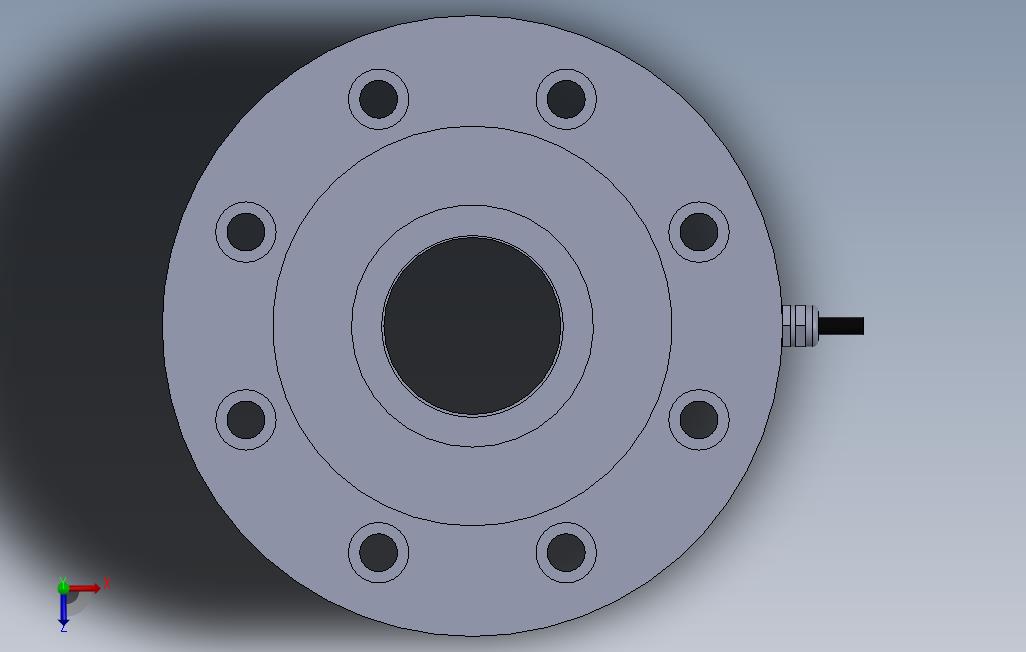 1kn压缩式称重传感器fcm煎饼式称重传感器1吨solidworks 2015模型图纸免费下载 懒石网