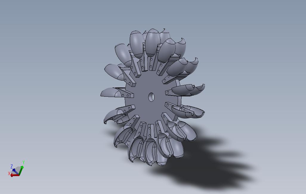2佩尔顿车轮_SOLIDWORKS 2016_模型图纸免费下载 – 懒石网