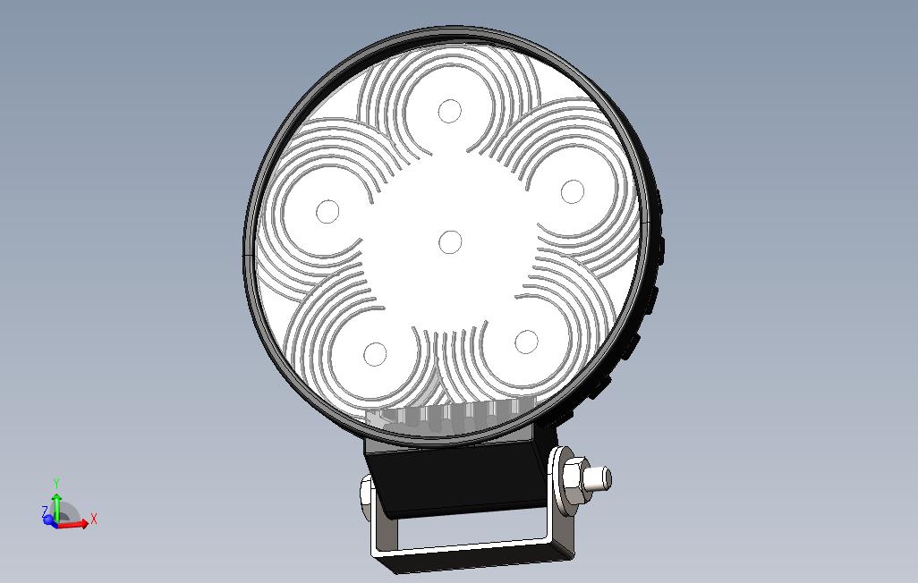 4圆形LED工作灯_SOLIDWORKS 2014_模型图纸免费下载 – 懒石网
