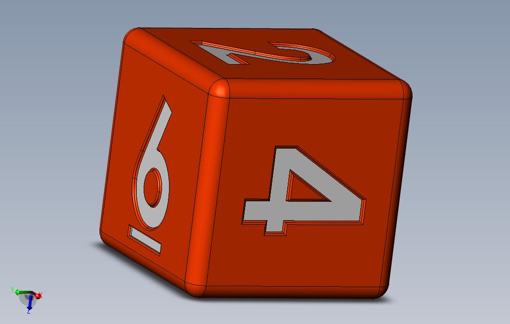 6面DnD骰子d6（STL和SLDPRT）_SOLIDWORKS 2016_模型图纸免费下载 – 懒石网