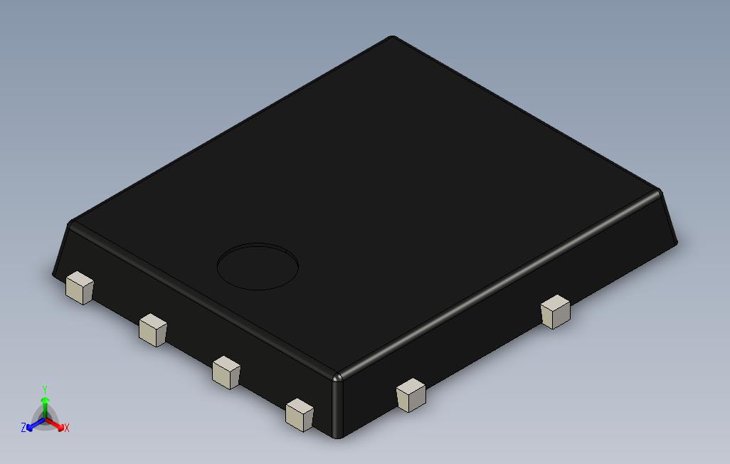 8-功率VDFN_STEP_模型图纸免费下载 – 懒石网