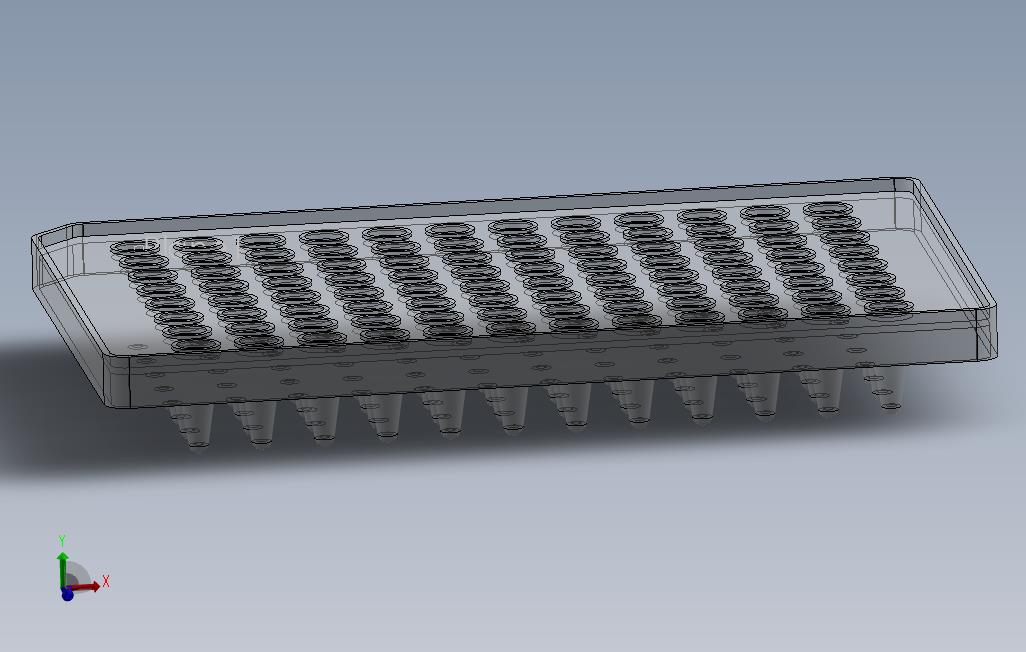 96孔PCR板_SOLIDWORKS 2016_模型图纸免费下载 – 懒石网