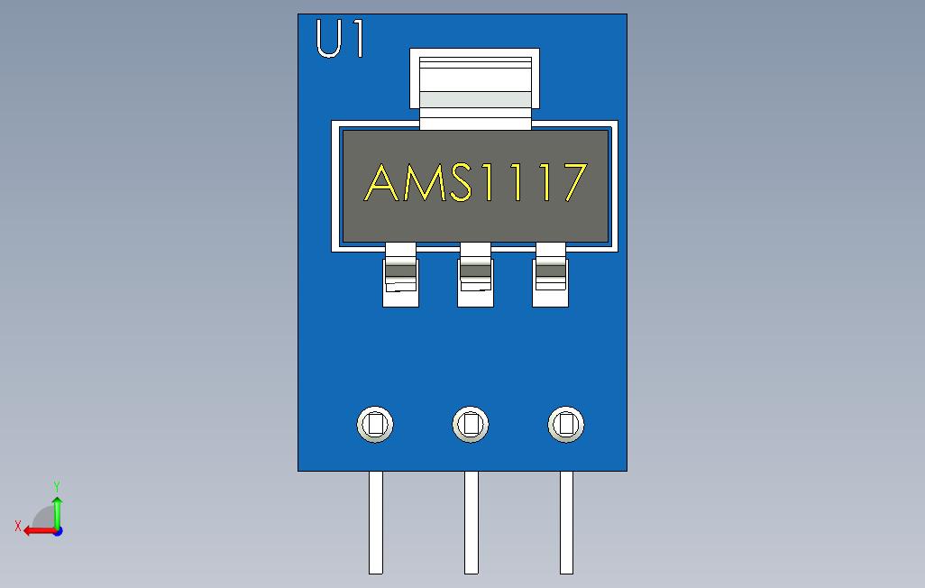 AMS1117_STEP_模型图纸免费下载 – 懒石网