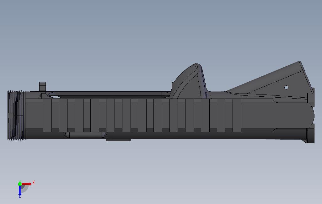 Ar15上接收器solidworks 2011模型图纸免费下载 懒石网