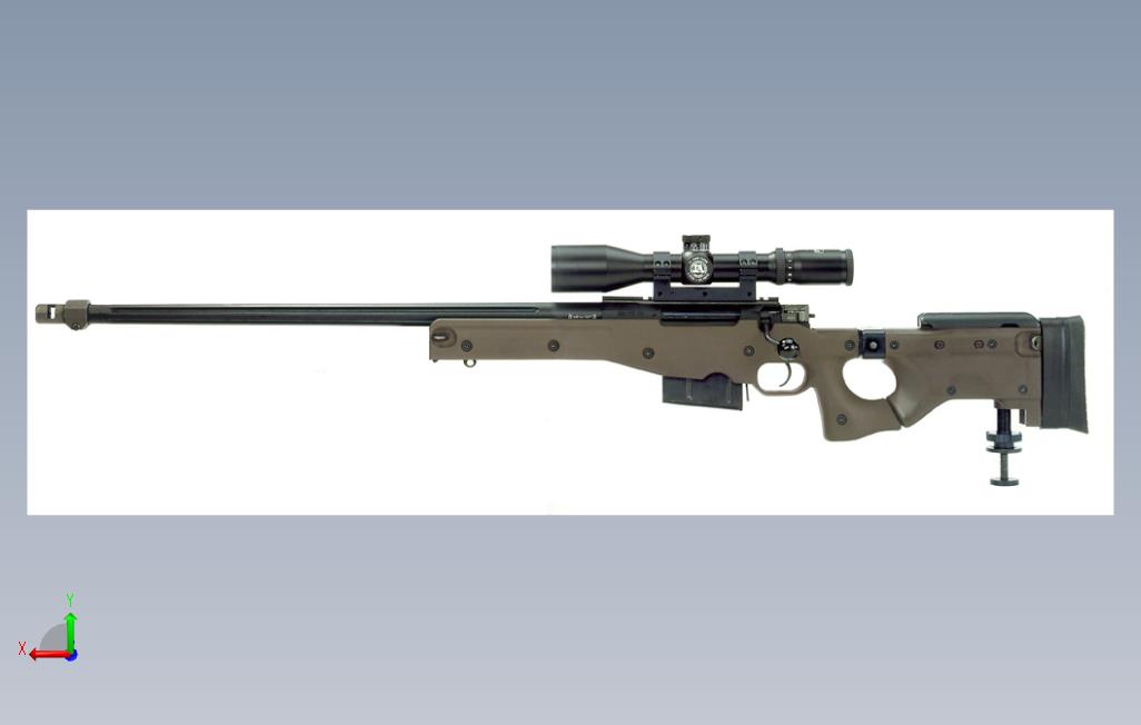 AWM狙击手步枪_SOLIDWORKS 2017_模型图纸免费下载 – 懒石网
