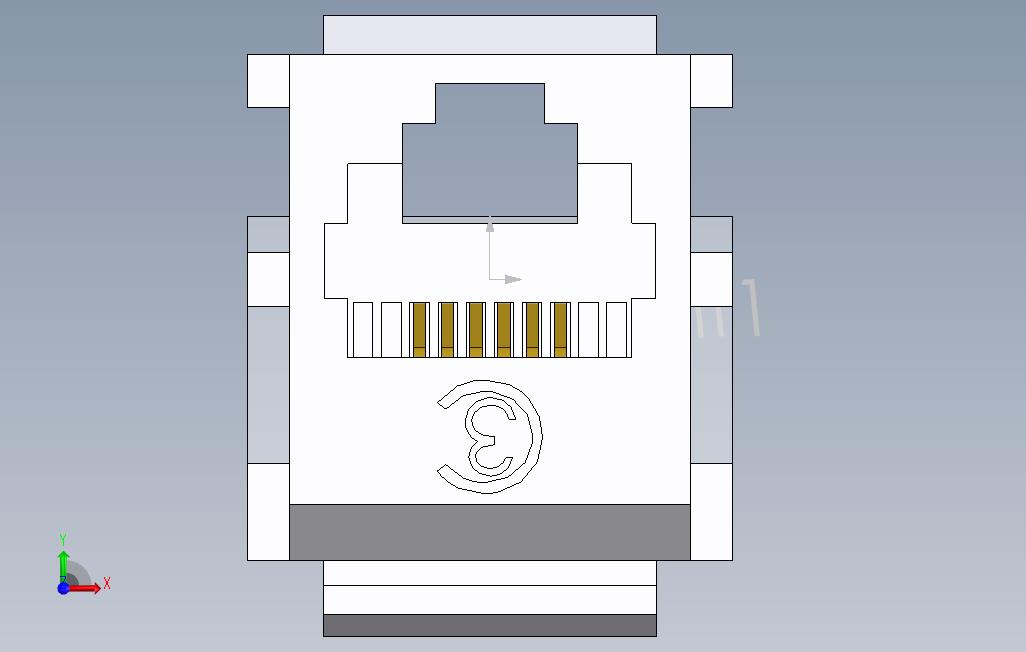 Cat3idc梯形插孔solidworks 2011模型图纸免费下载 懒石网
