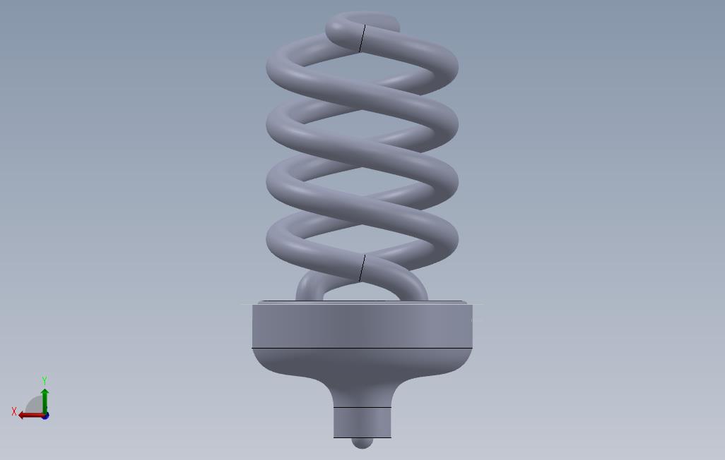 CFL灯泡_SOLIDWORKS 2013_模型图纸免费下载 – 懒石网
