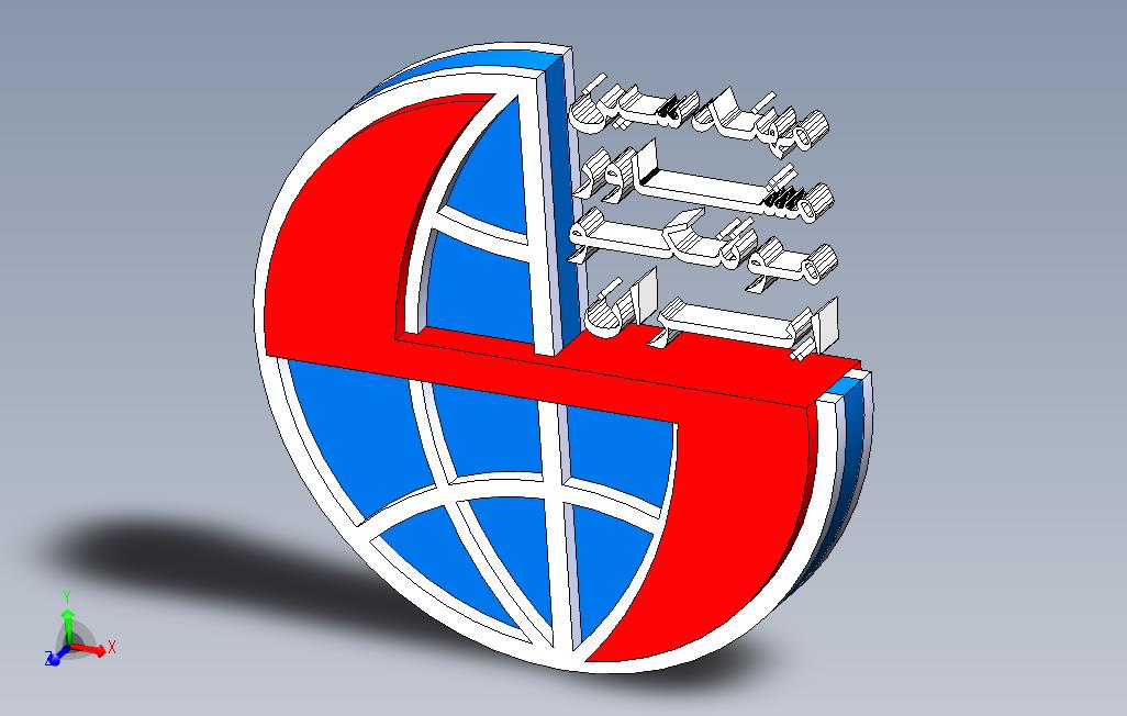 Coin3d徽标solidworks 2010模型图纸免费下载 懒石网