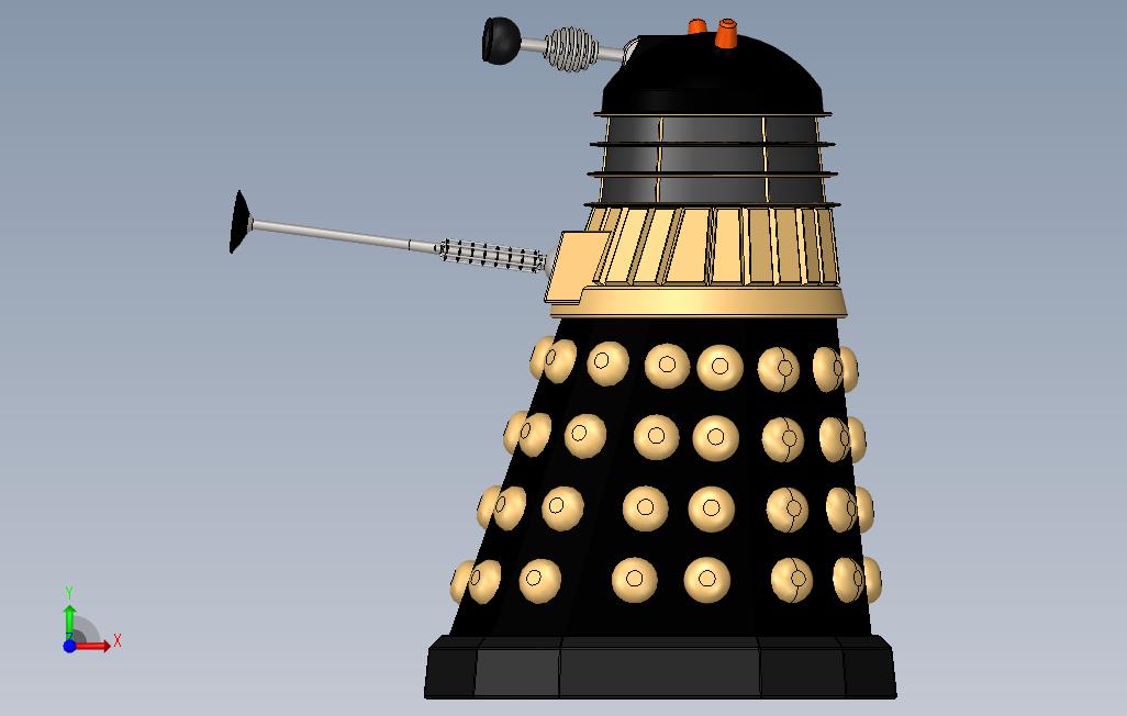 Dalek戴尔克达莱克_SOLIDWORKS 2018_模型图纸免费下载 – 懒石网