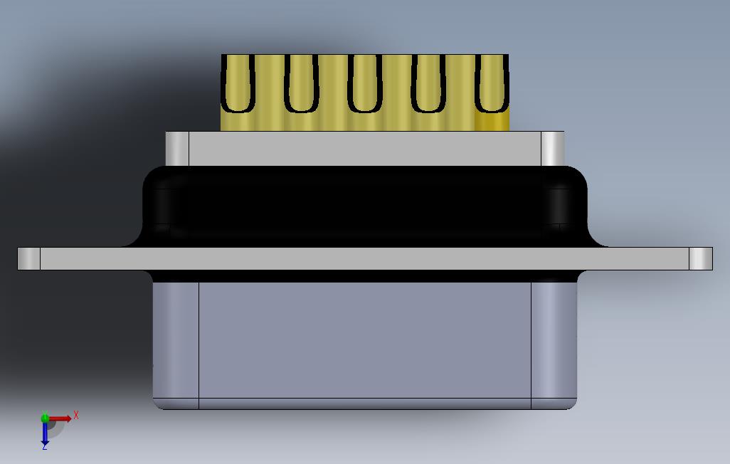 DB9连接器公_SOLIDWORKS 2014_模型图纸免费下载 – 懒石网