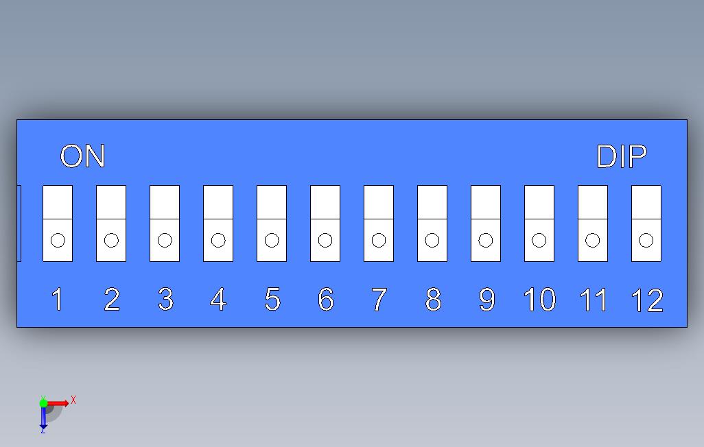 DIP开关_STEP_模型图纸免费下载 – 懒石网