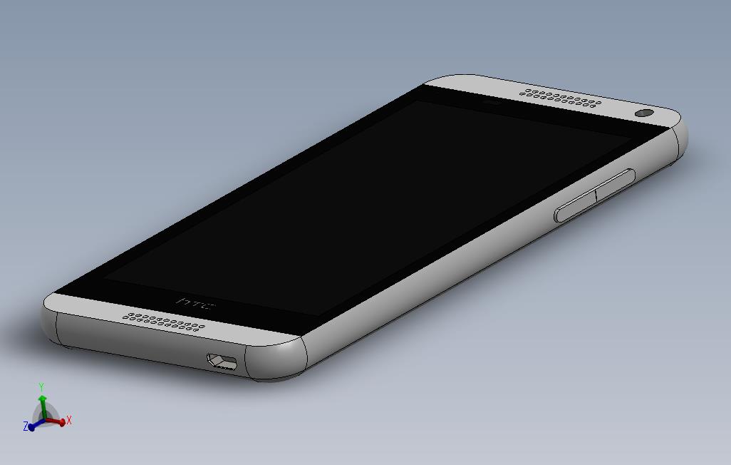 HTC欲望61_SOLIDWORKS 2014_模型图纸免费下载 – 懒石网
