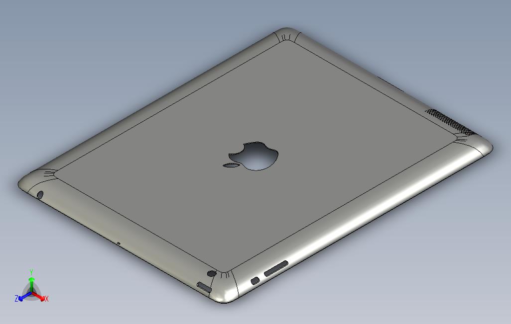 ipad2封面_STEP_模型图纸免费下载 – 懒石网