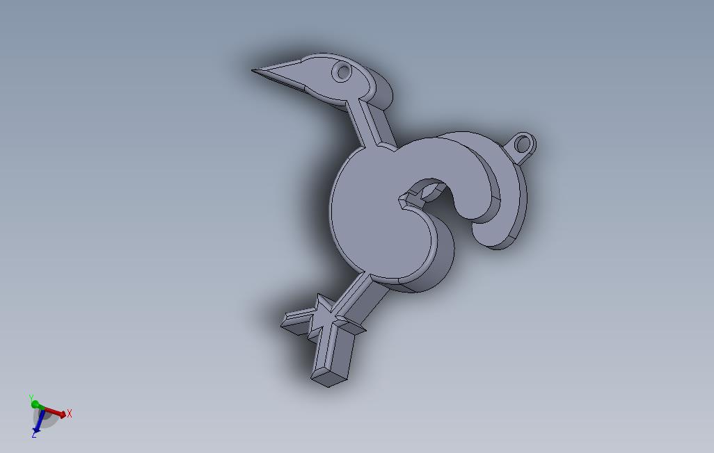 Keychain_SOLIDWORKS 2017_模型图纸免费下载 – 懒石网