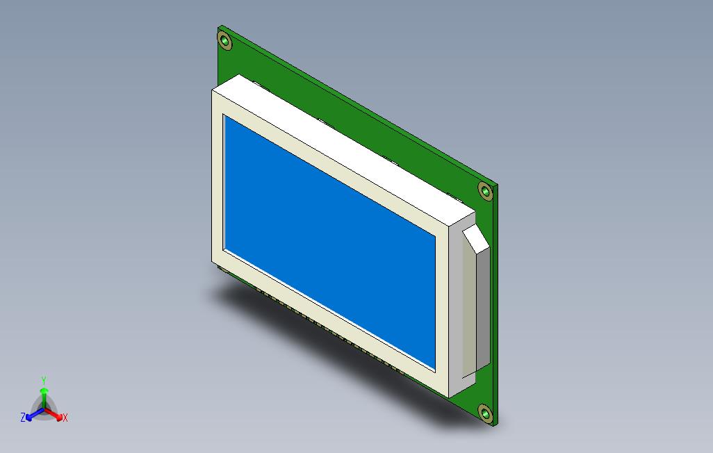 KS18128x64液晶显示器__模型图纸免费下载 – 懒石网