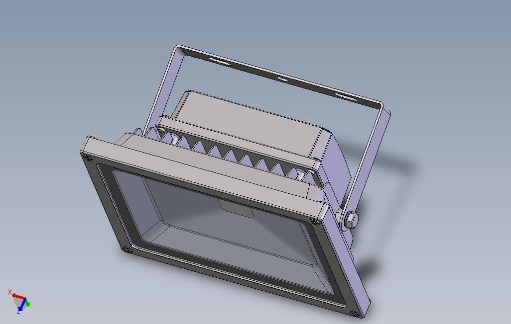 Led泛光灯反射器_SOLIDWORKS 2013_模型图纸免费下载 – 懒石网