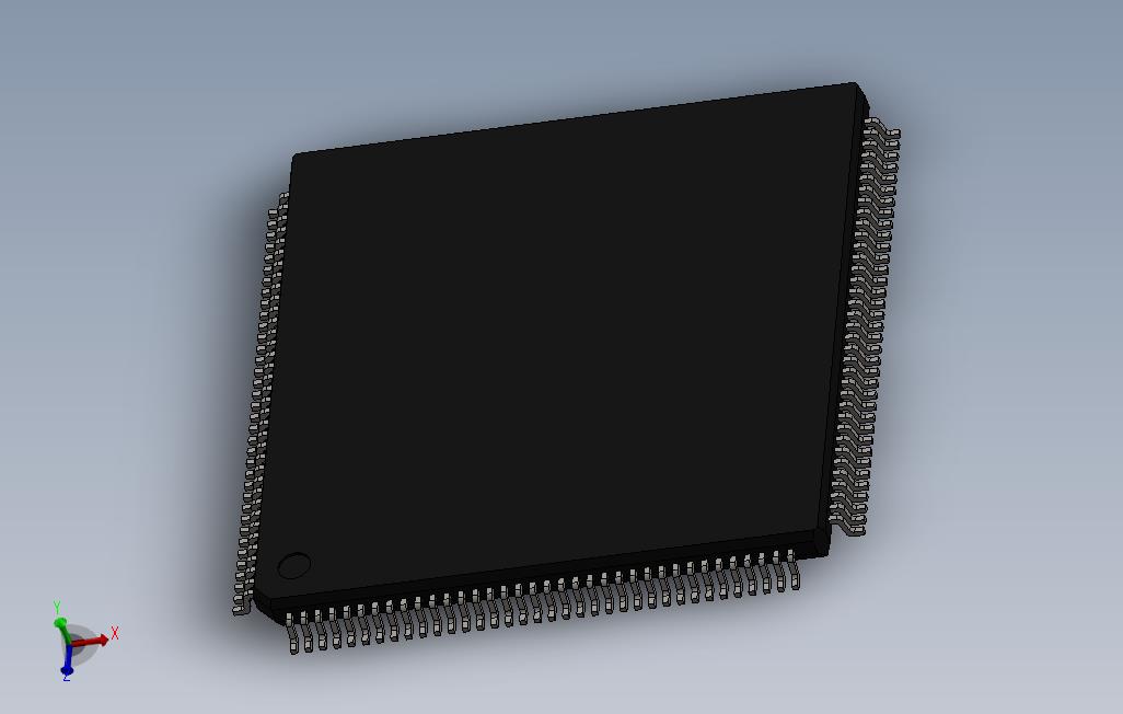 LQFP-144Pin_SOLIDWORKS 2011_模型图纸免费下载 – 懒石网