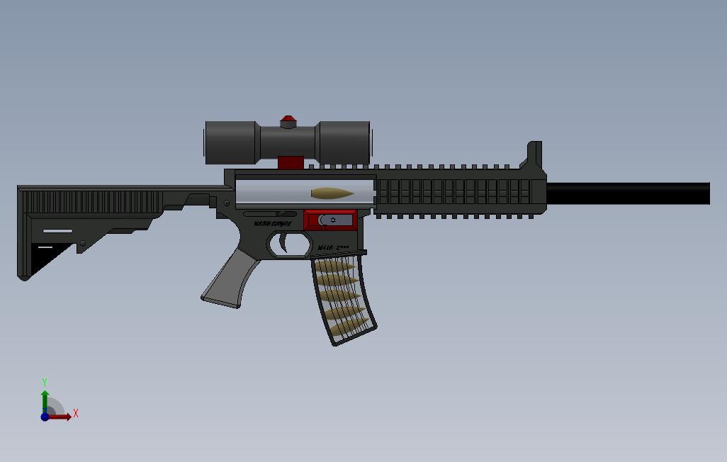 M416型_SOLIDWORKS 2010_模型图纸免费下载 – 懒石网