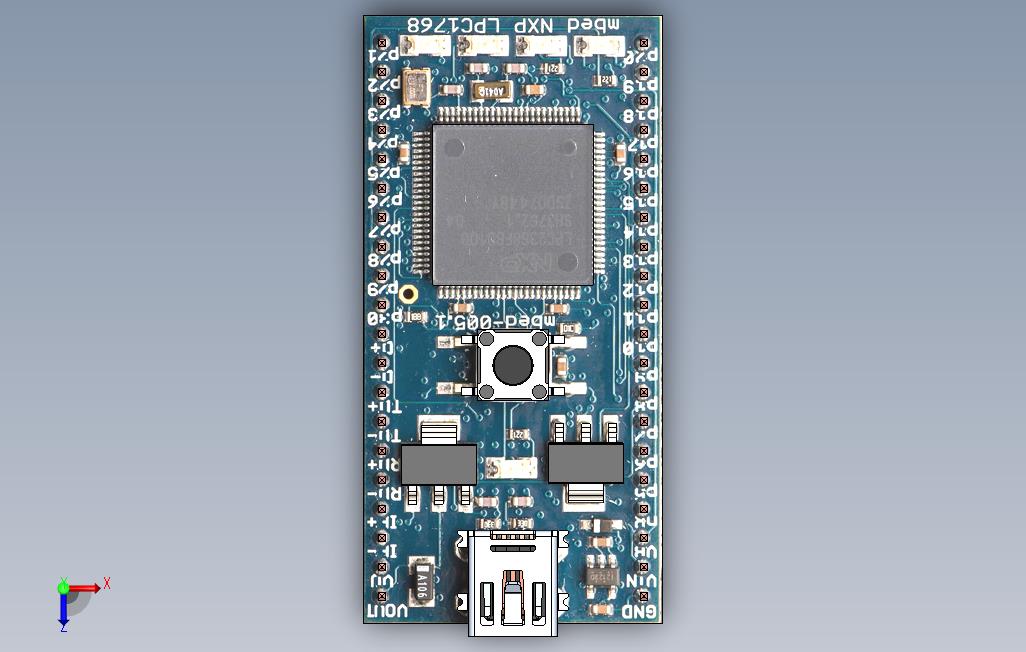 mbed恩智浦LPC1768_SOLIDWORKS 2013_模型图纸免费下载 – 懒石网