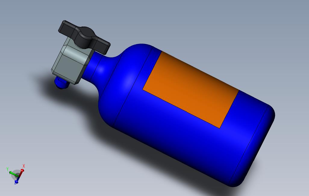 n2o小瓶_SOLIDWORKS 2007_模型图纸免费下载 – 懒石网