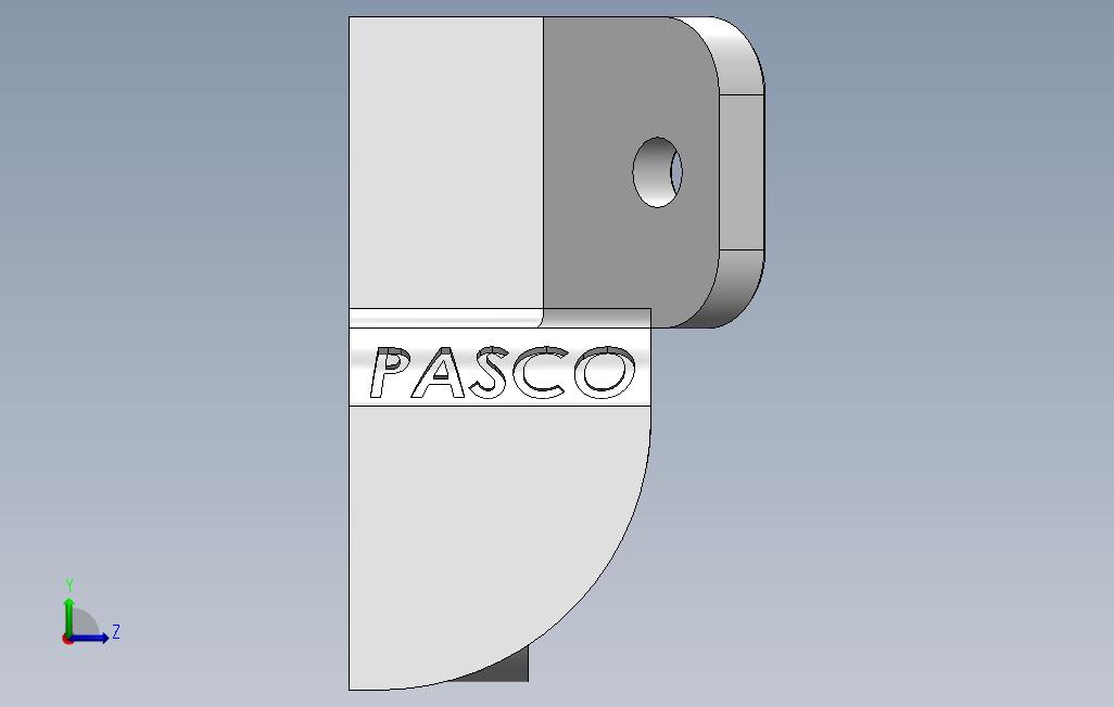 PASCO运动传感器空气轨道支架_SOLIDWORKS 2016_模型图纸免费下载 – 懒石网