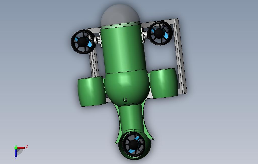 ROV（潜艇）_SOLIDWORKS 2016_模型图纸免费下载 – 懒石网