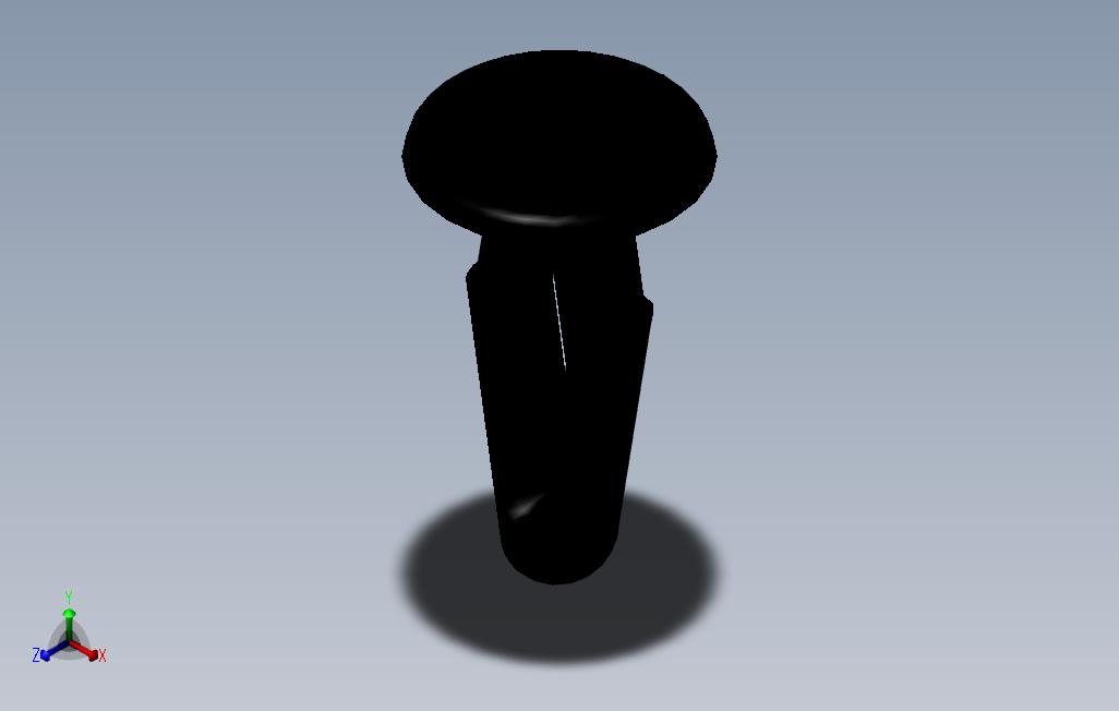 Rs部件 黑色塑料驱动紧固件，32毫米孔solidworks 2009模型图纸免费下载 懒石网