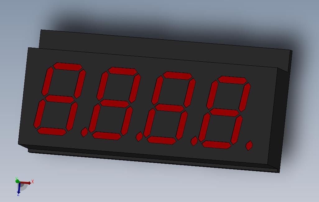 SAA1647段LED显示屏_SOLIDWORKS 2014_模型图纸免费下载 – 懒石网