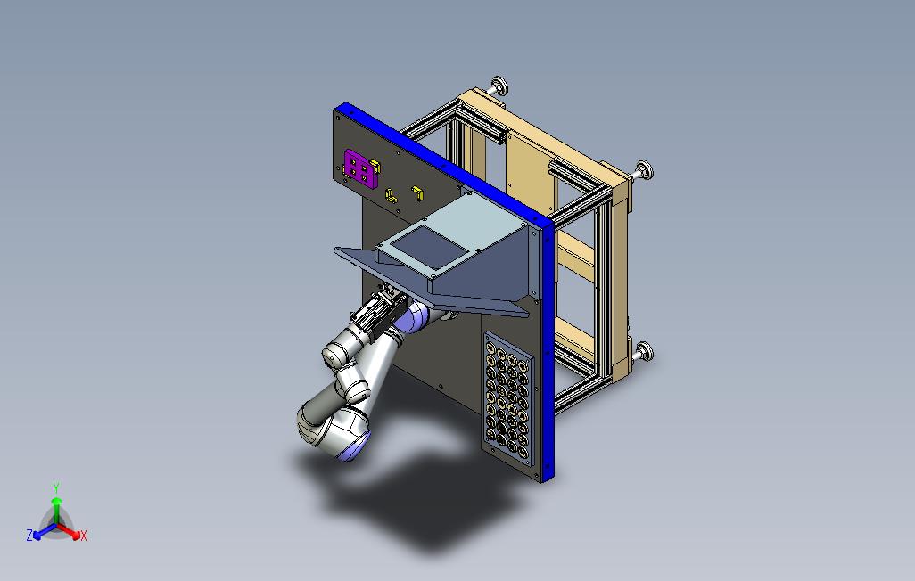 UR5机器人展示机_STEP_模型图纸免费下载 – 懒石网