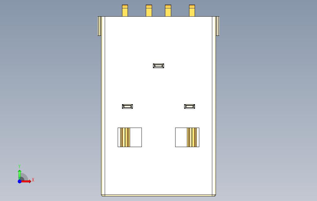 Usba型pcb连接器直角step模型图纸免费下载 懒石网