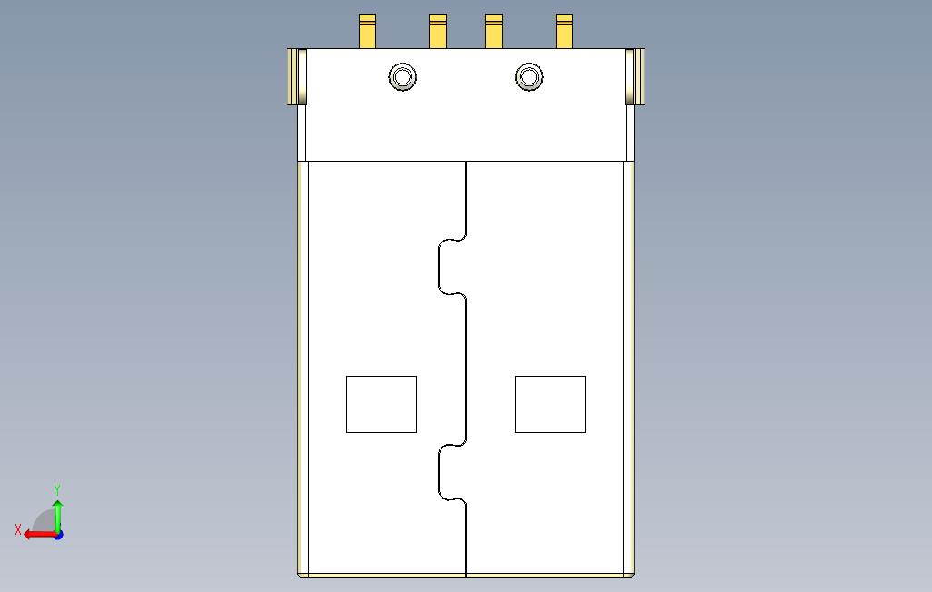 Usba型pcb连接器直角step模型图纸免费下载 懒石网