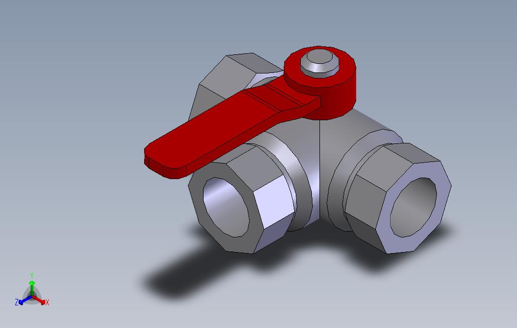 三通阀DN15PN16螺纹_SOLIDWORKS 2012_模型图纸免费下载 – 懒石网