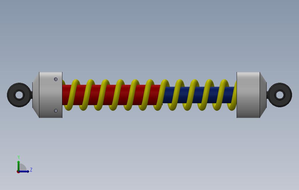 减振器悬架总成solidworks 2017模型图纸免费下载 懒石网