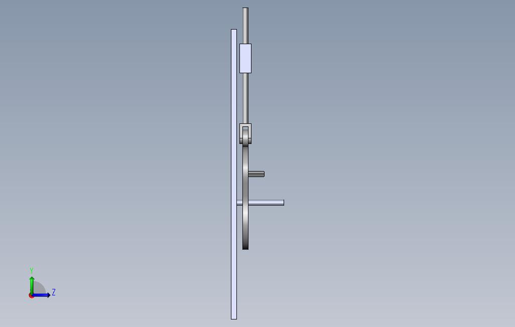 凸轮从动件机构solidworks 2013模型图纸免费下载 懒石网