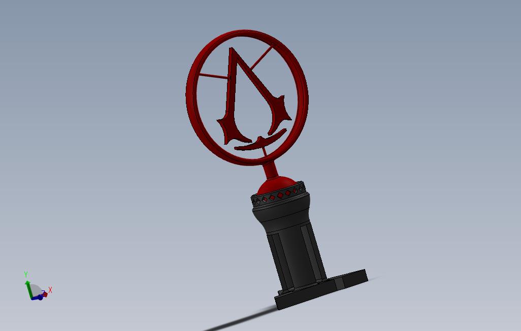 刺客信条装饰solidworks 2016模型图纸免费下载 懒石网