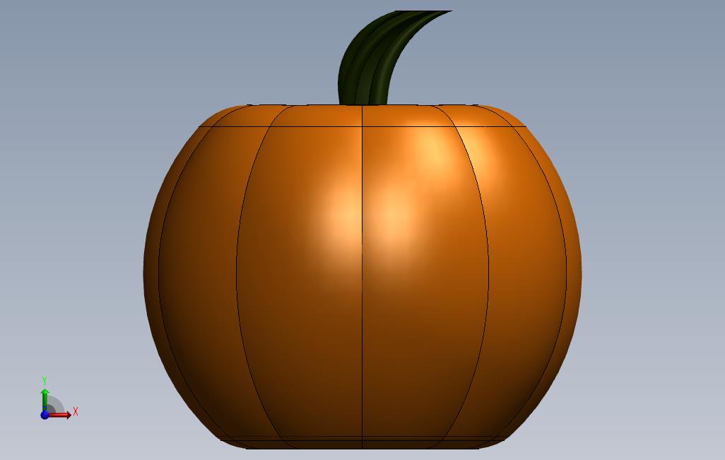 南瓜 Solidworks 2013 模型图纸免费下载 懒石网
