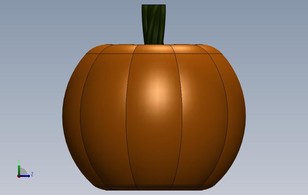 南瓜 Solidworks 2013 模型图纸免费下载 懒石网