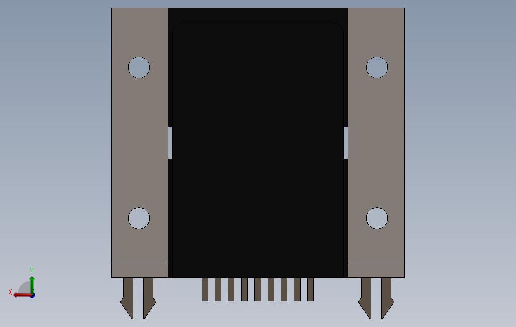 双DB9连接器_SOLIDWORKS 2013_模型图纸免费下载 – 懒石网