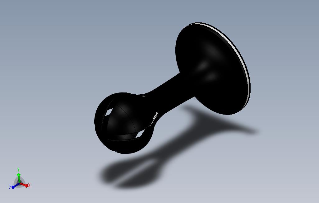 吸盘纸巾架 Solidworks 2014 模型图纸免费下载 懒石网