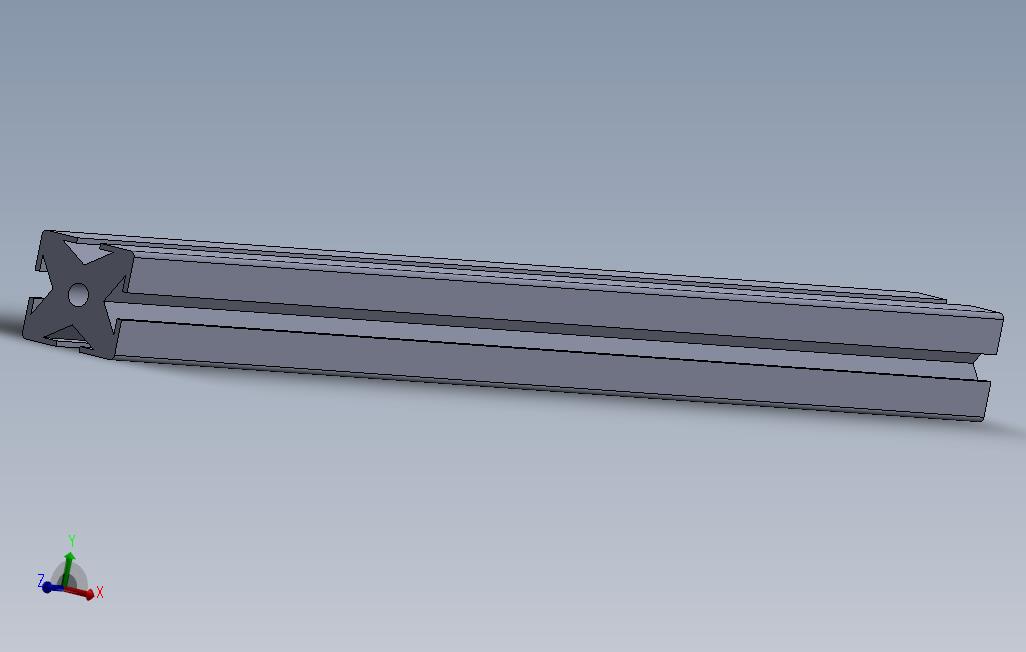 型材2毫米x2毫米solidworks 2018模型图纸免费下载 懒石网