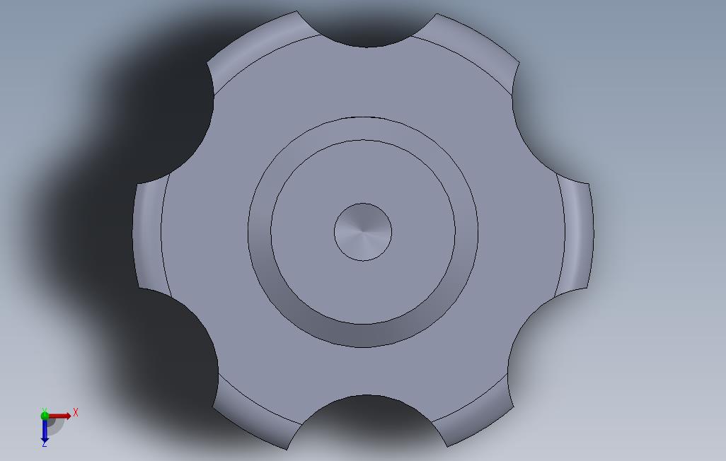 塑料旋钮solidworks 2017模型图纸免费下载 懒石网
